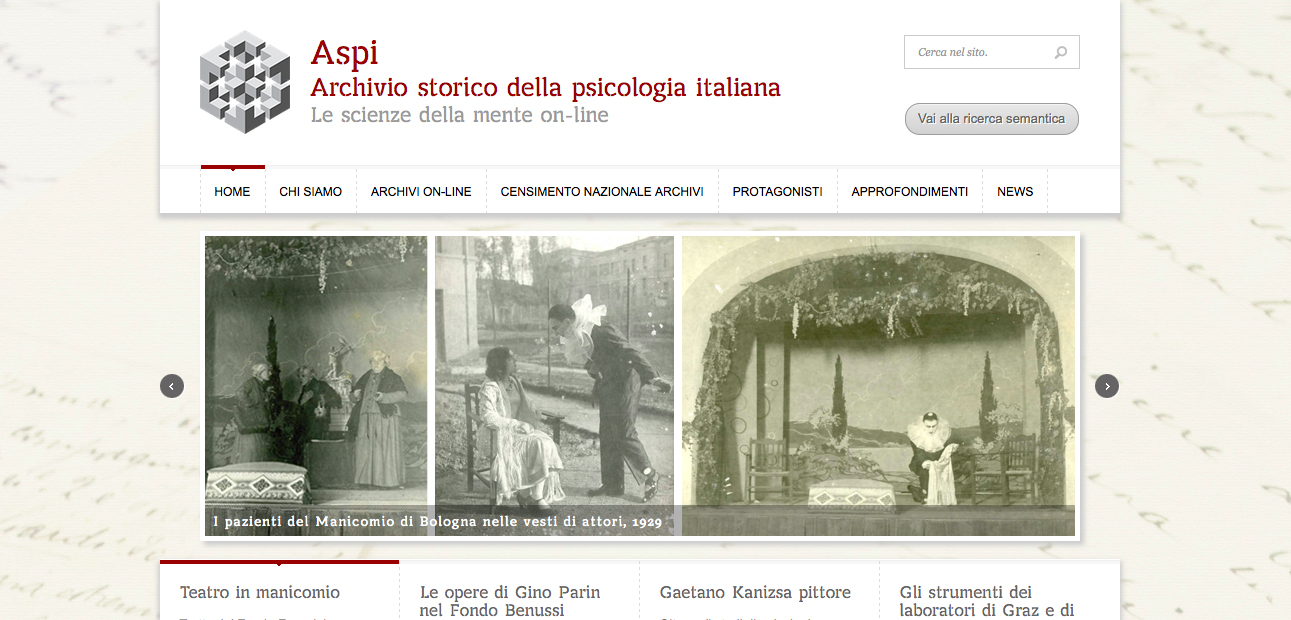 Censimento archivi storici italiani - scienze della mente Censimento archivi storici italiani - scienze della mente